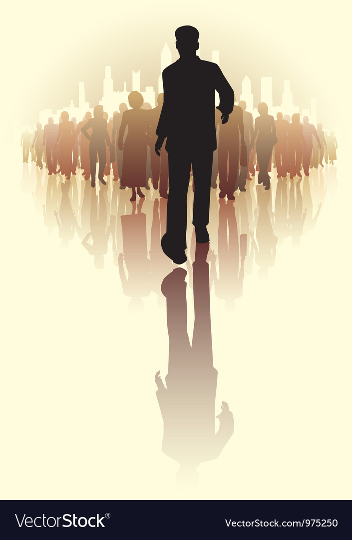 Leading The Way Royalty Free Vector Image VectorStock