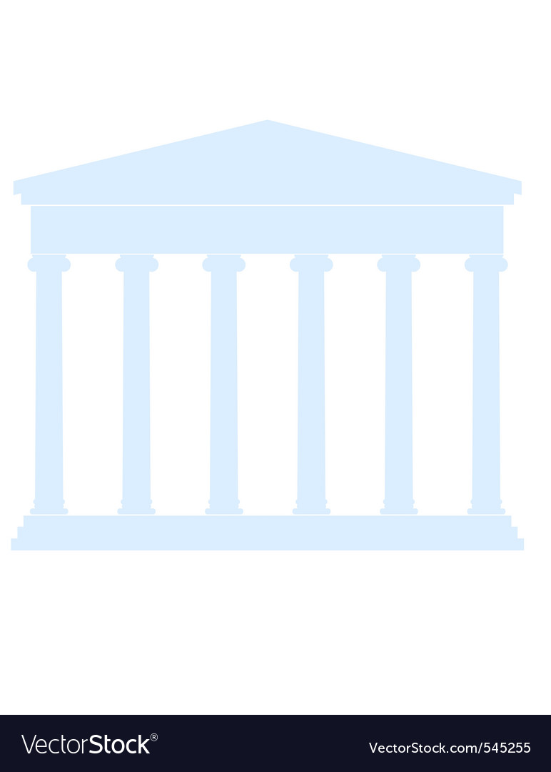 Ancient temple Royalty Free Vector Image - VectorStock