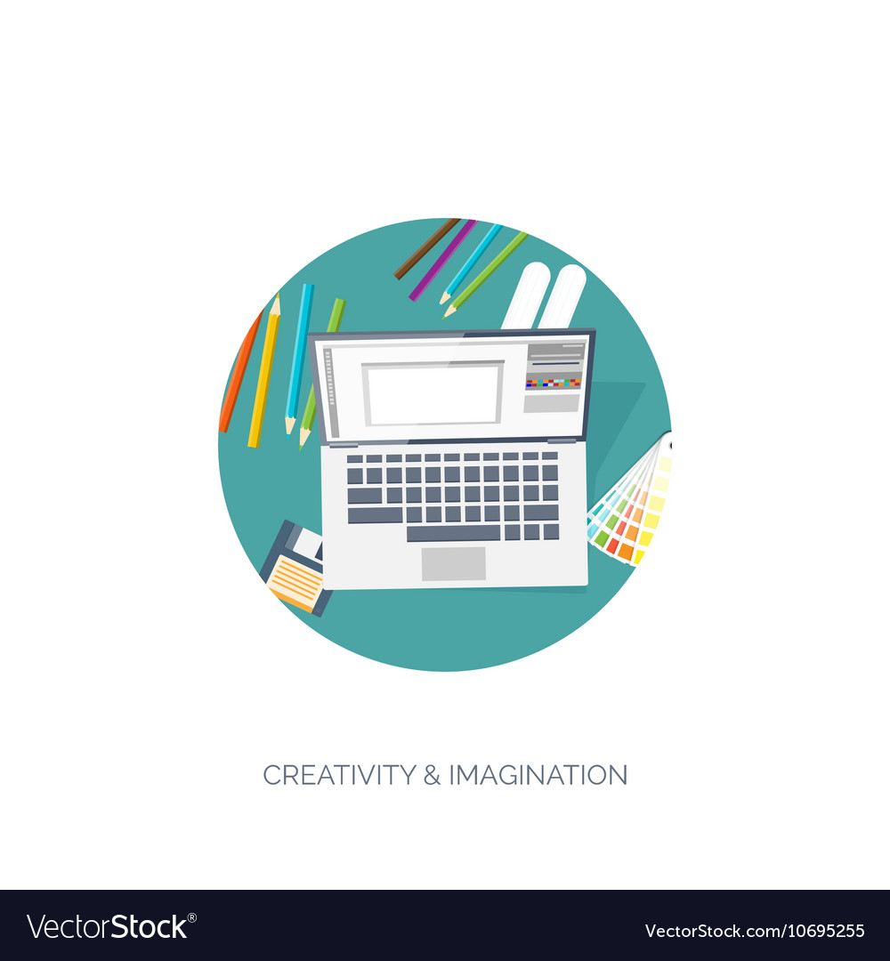 Flat background coding Royalty Free Vector Image