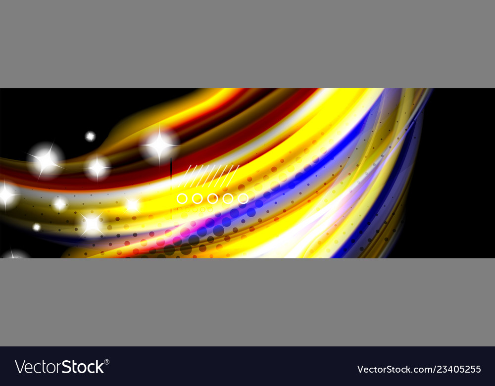 Fluid liquid wave pattern Royalty Free Vector Image