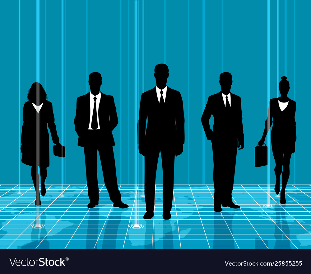 Global coverage client base Royalty Free Vector Image