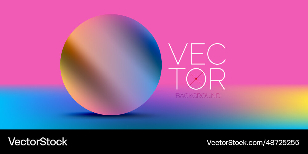 Liquid gradient color geometric shapes and circles