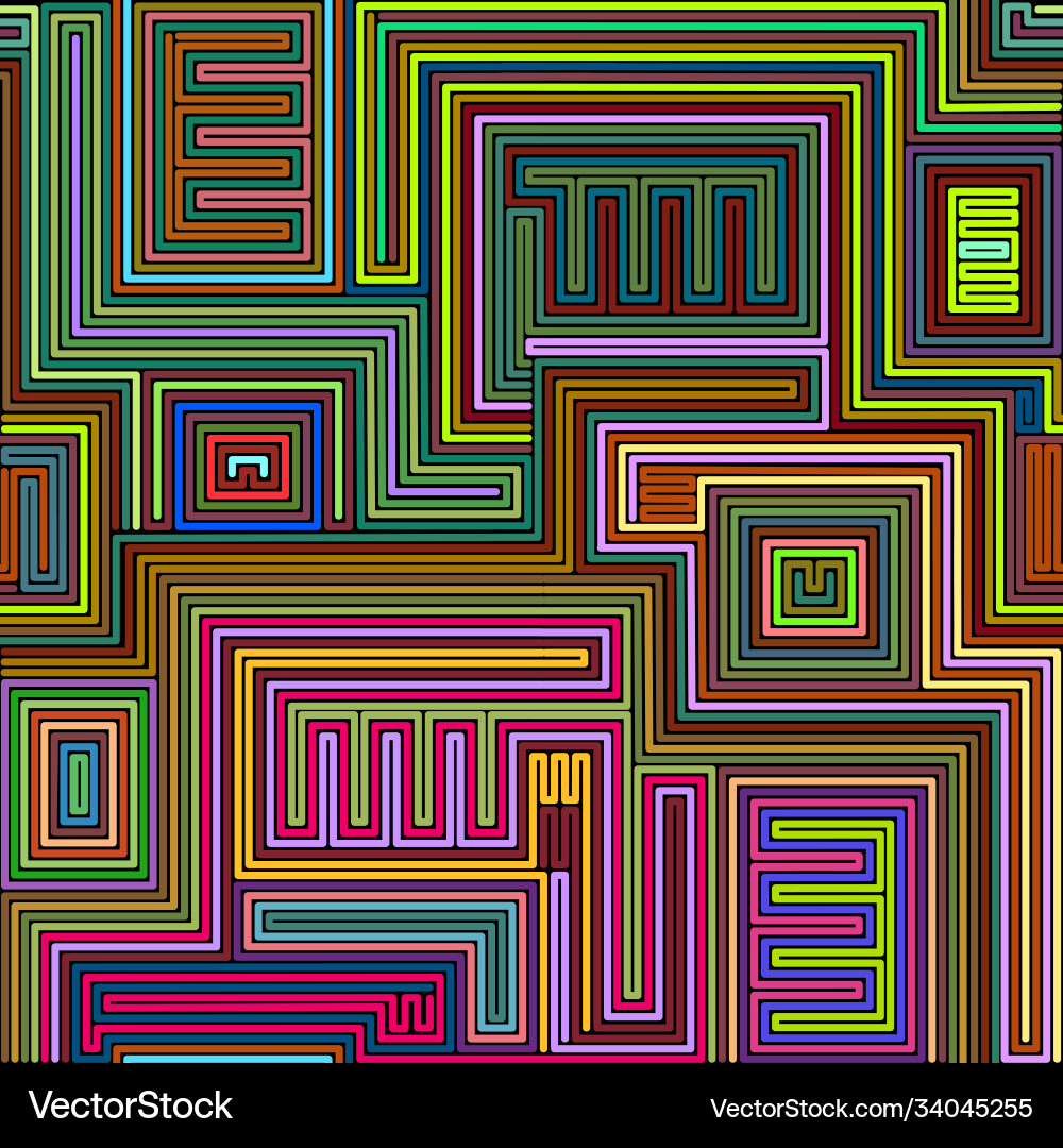 Seamless tribal abstract stripped geometric Vector Image