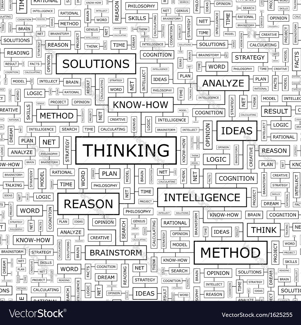 Thinking Royalty Free Vector Image - VectorStock