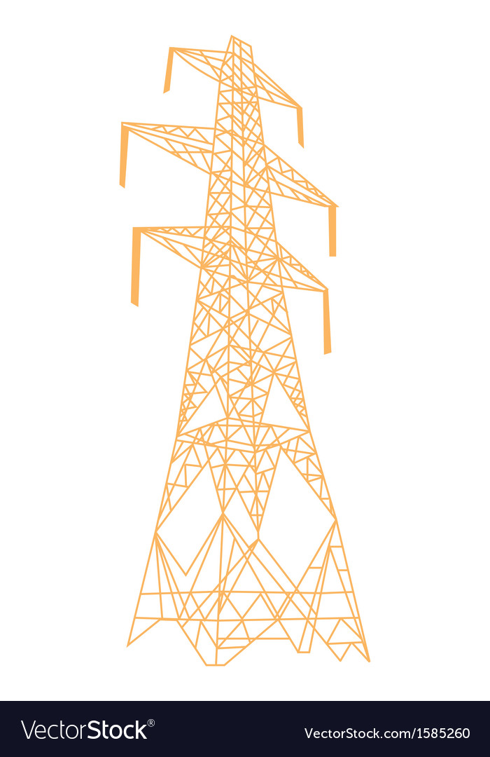 Electrical tower Royalty Free Vector Image - VectorStock