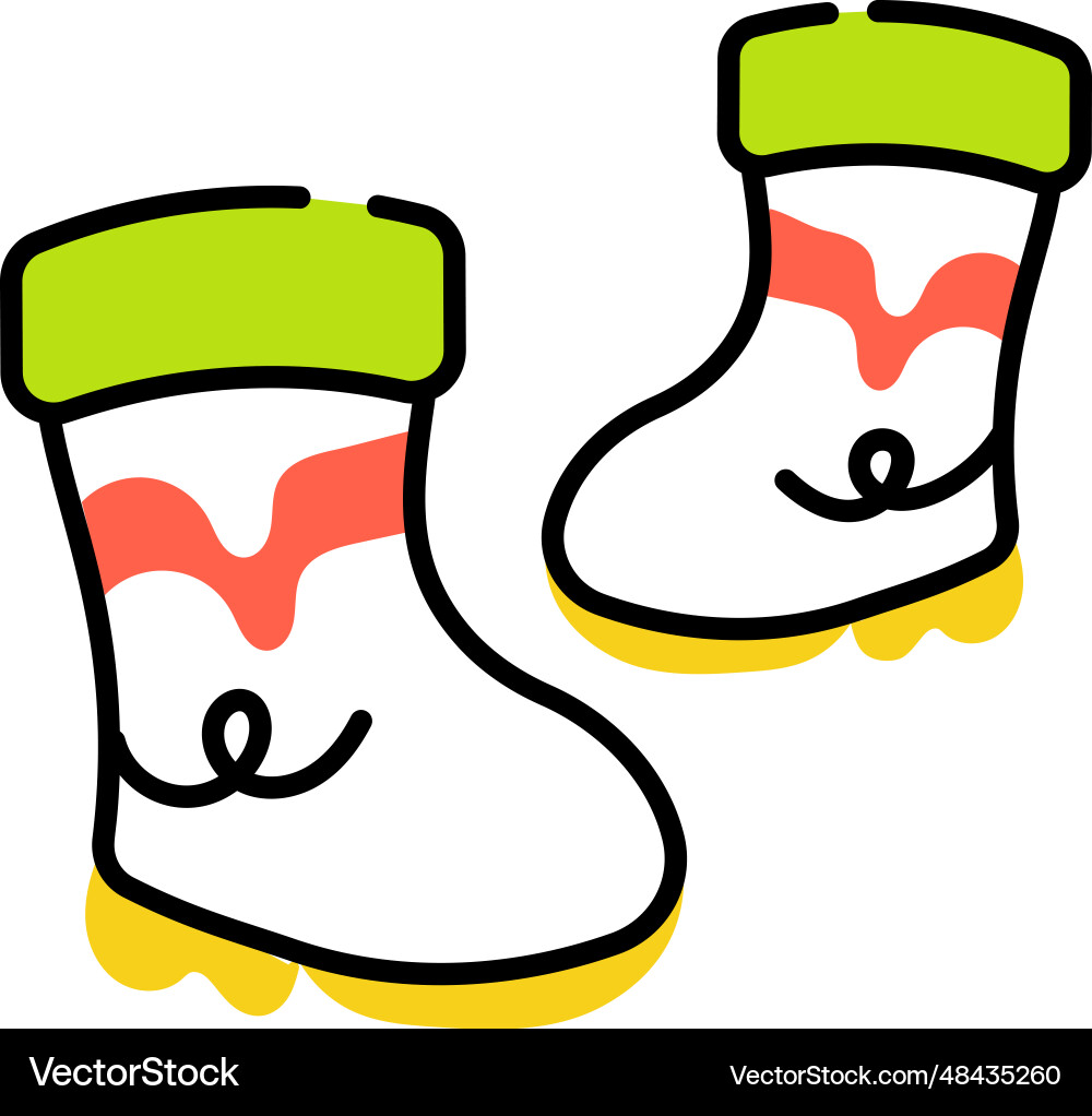 Fishing boots Royalty Free Vector Image - VectorStock