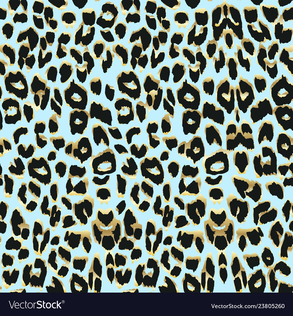 Leopard background seamless pattern Royalty Free Vector