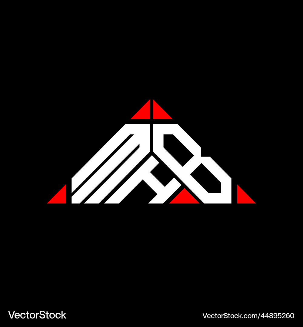 Mhb letter logo creative design with graphic Vector Image