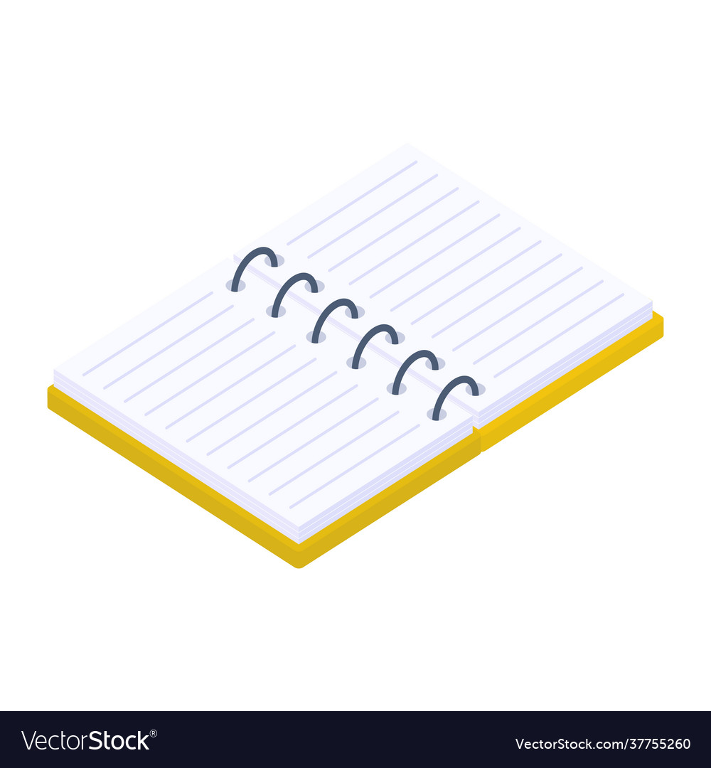 Notebook Royalty Free Vector Image - VectorStock