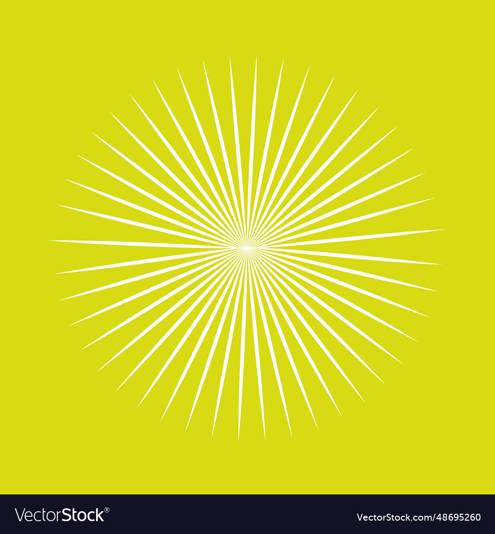 Sun sunburst pattern Royalty Free Vector Image