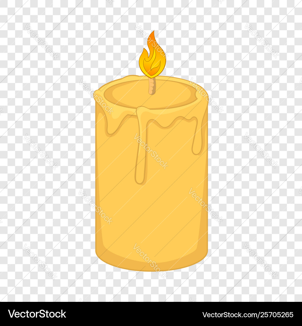 Aromatic candle icon cartoon style Royalty Free Vector Image
