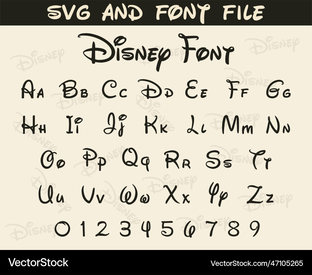 Cartoon mouse alphabet cartoon font Royalty Free Vector