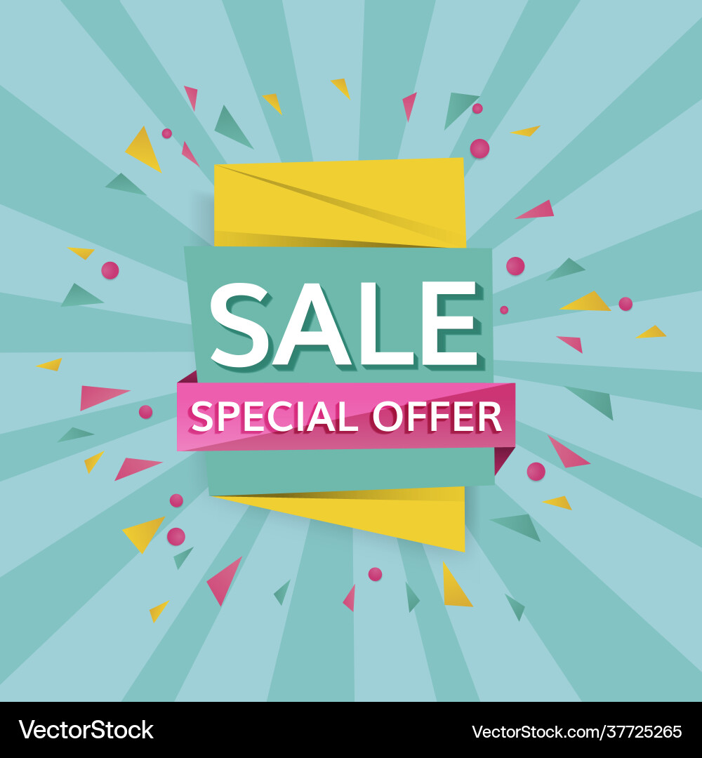 Special offer sale sign Royalty Free Vector Image