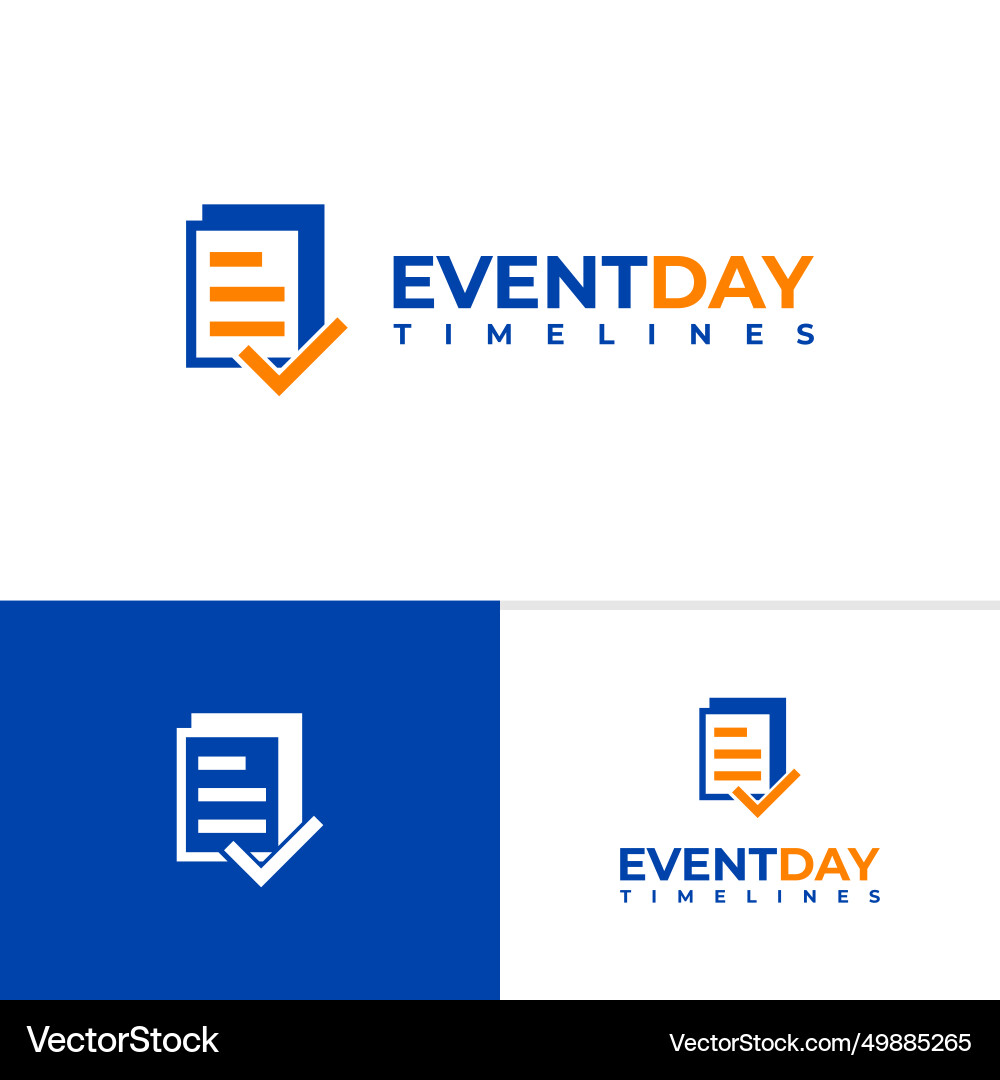 Time notes logo design creative Royalty Free Vector Image