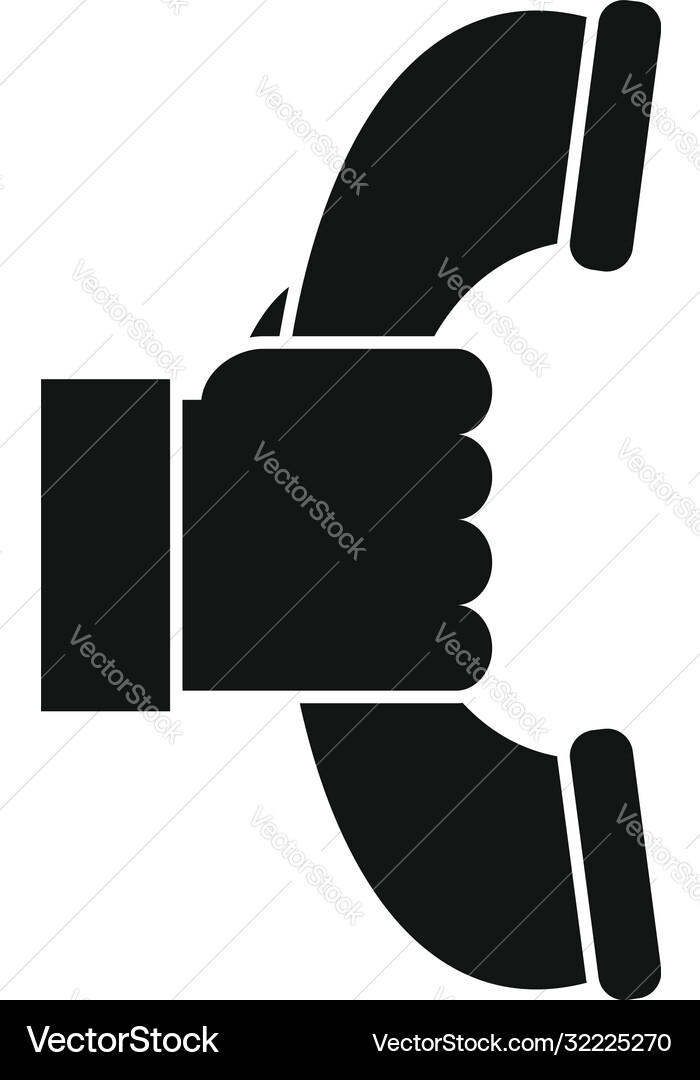 Emergency call service center icon simple style Vector Image