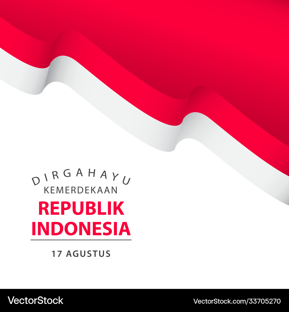 Happy indonesia independence day celebration Vector Image