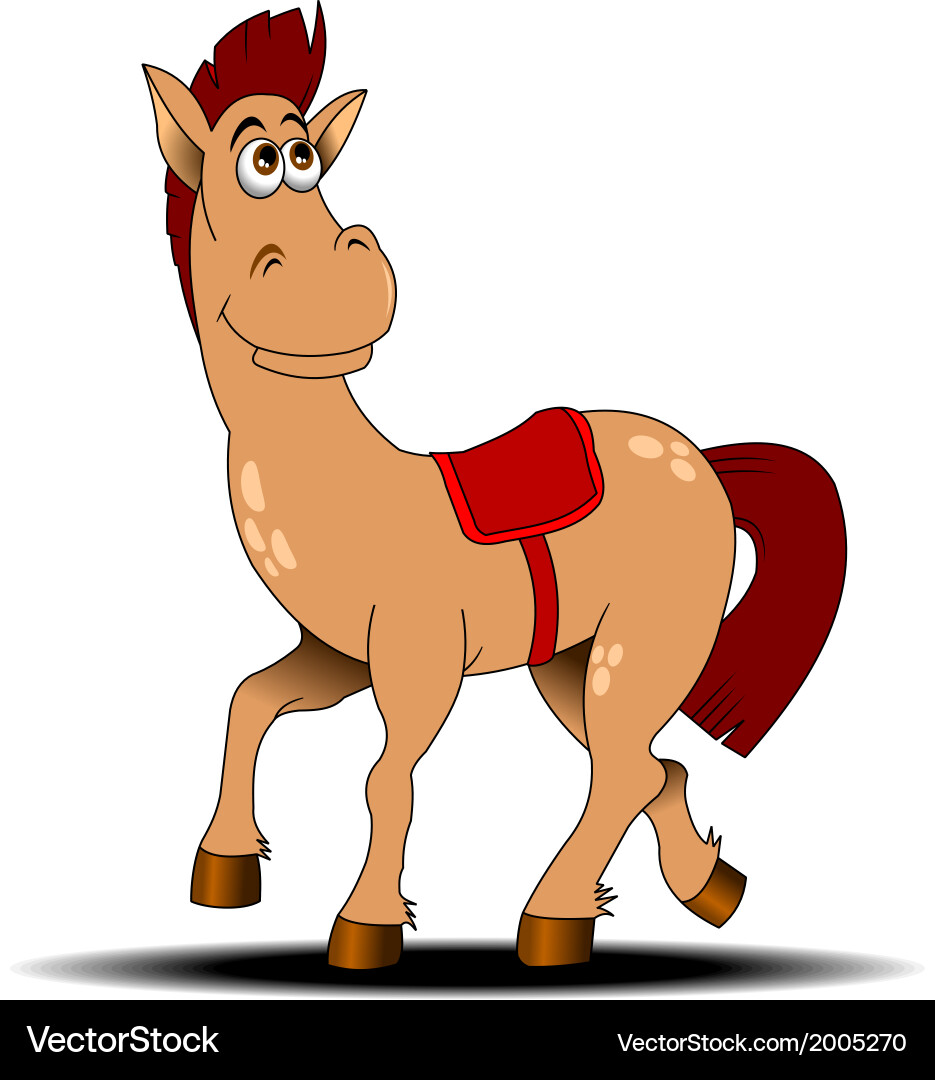 Little horse cartoon Royalty Free Vector Image