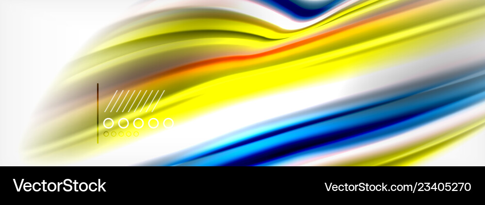 Smooth liquid blur wave background color flow Vector Image