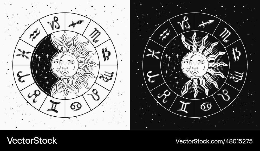 Black Sun Sign Zodiac Wheel Unlocking The Mysteries Of The Zodiac