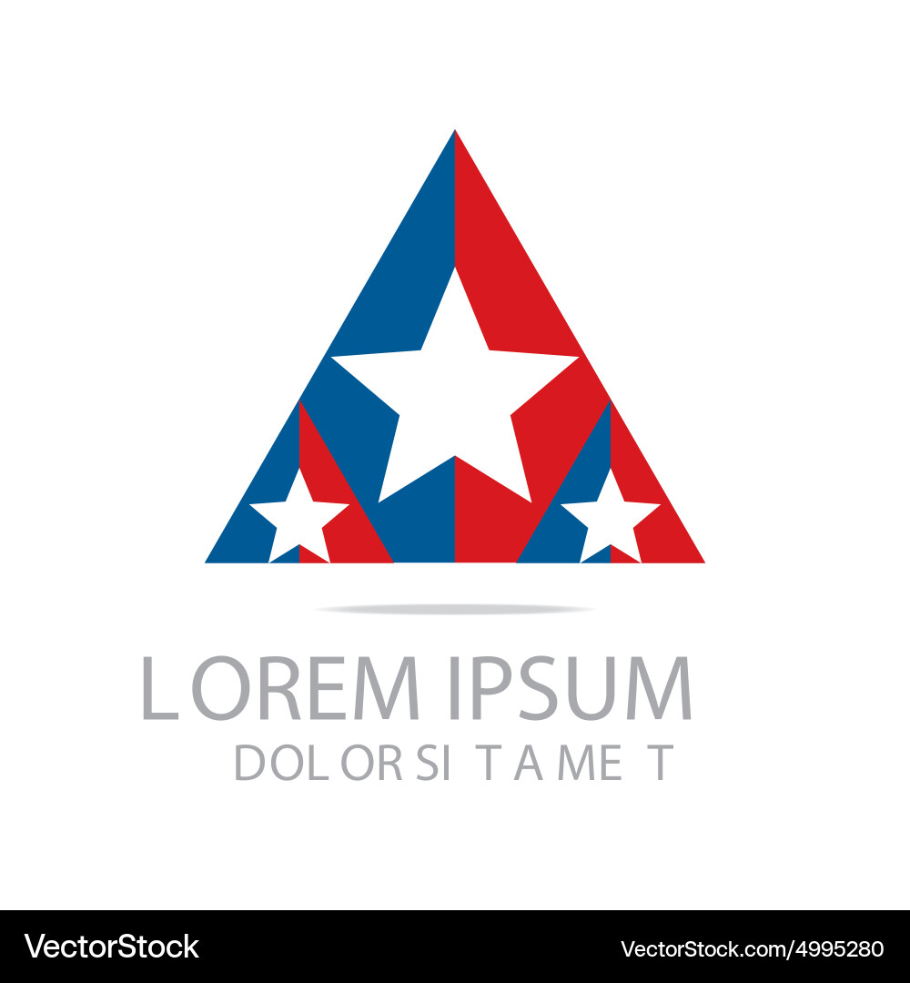 Business creative star emblem logo design icon Vector Image