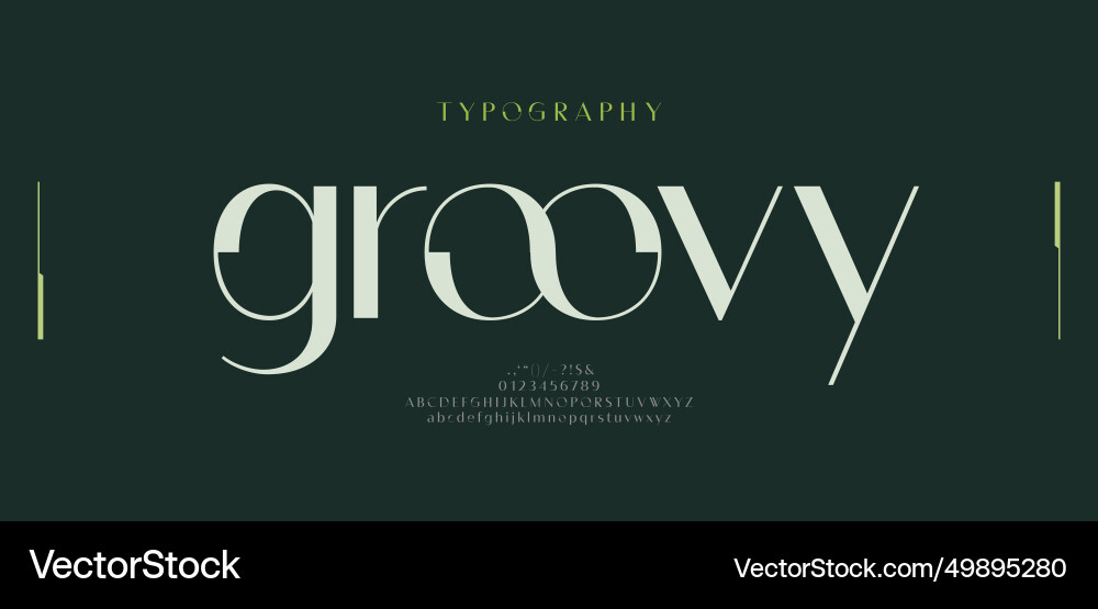 Creative alphabet fonts and logo abstract minimal Vector Image