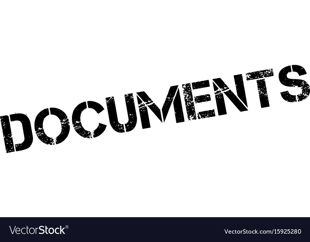 Documents rubber stamp Royalty Free Vector Image
