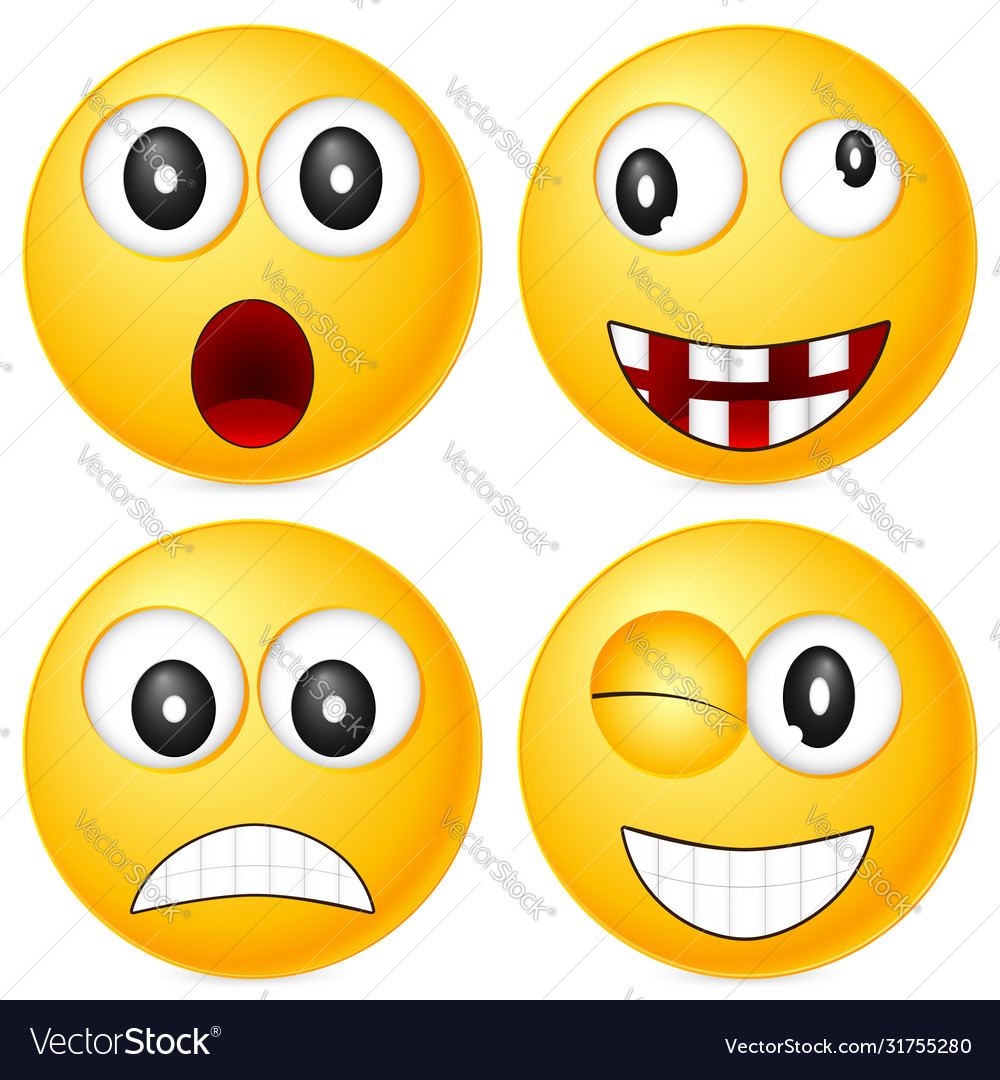 Emoticons set 2 Royalty Free Vector Image - VectorStock Emoticons set 2 Royalty Free Vector Image - VectorStock