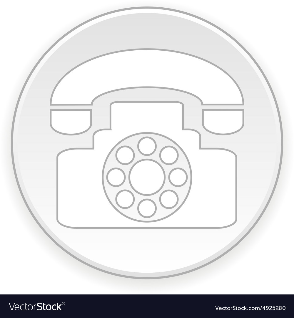 Phone button Royalty Free Vector Image - VectorStock