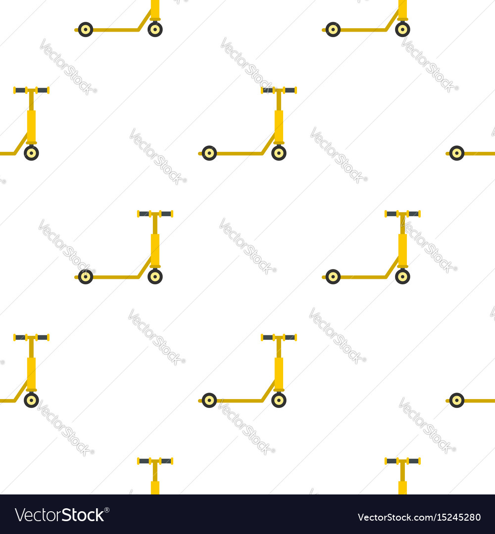 Scooter pattern seamless Royalty Free Vector Image
