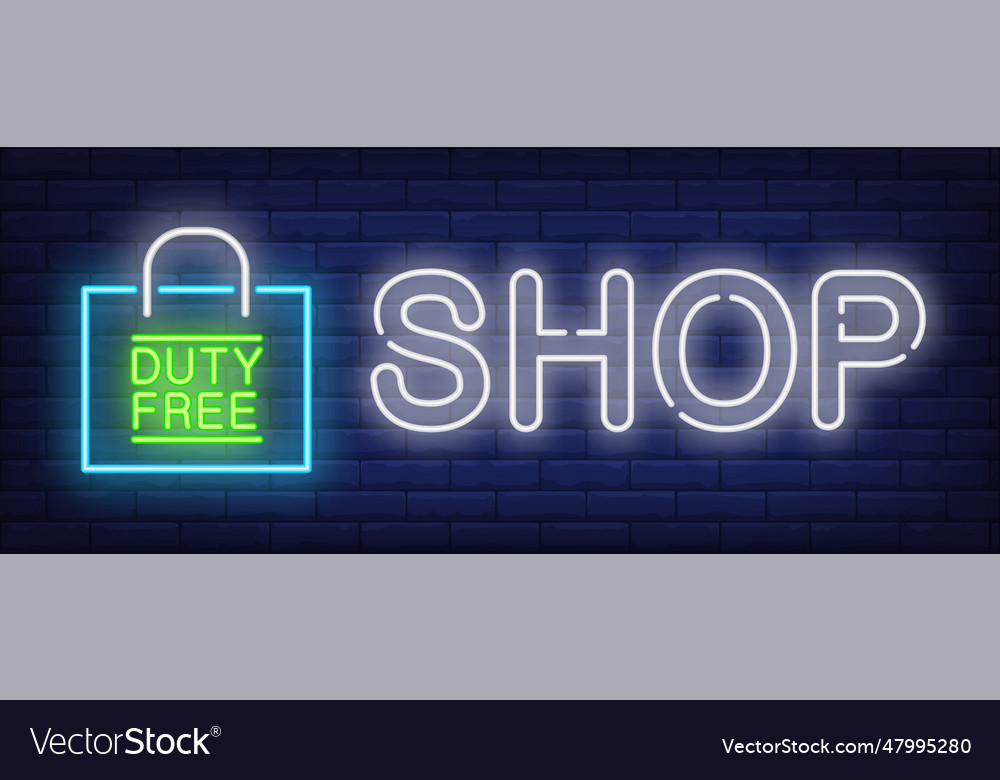 Shop neon sign Royalty Free Vector Image - VectorStock