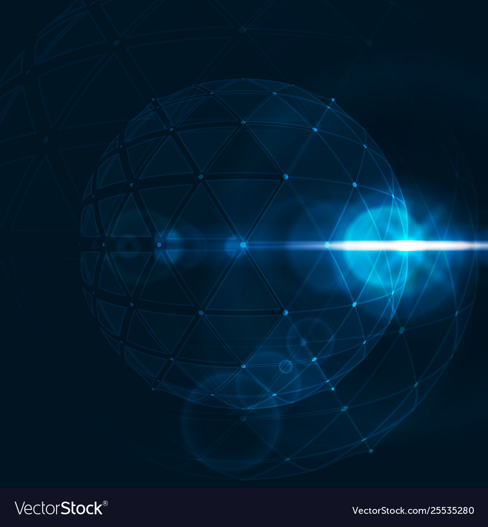 Technology image globe Royalty Free Vector Image