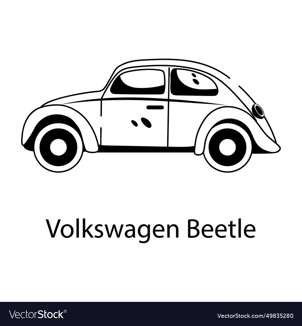 Volkswagen beetle Royalty Free Vector Image - VectorStock Volkswagen beetle Royalty Free Vector Image - VectorStock