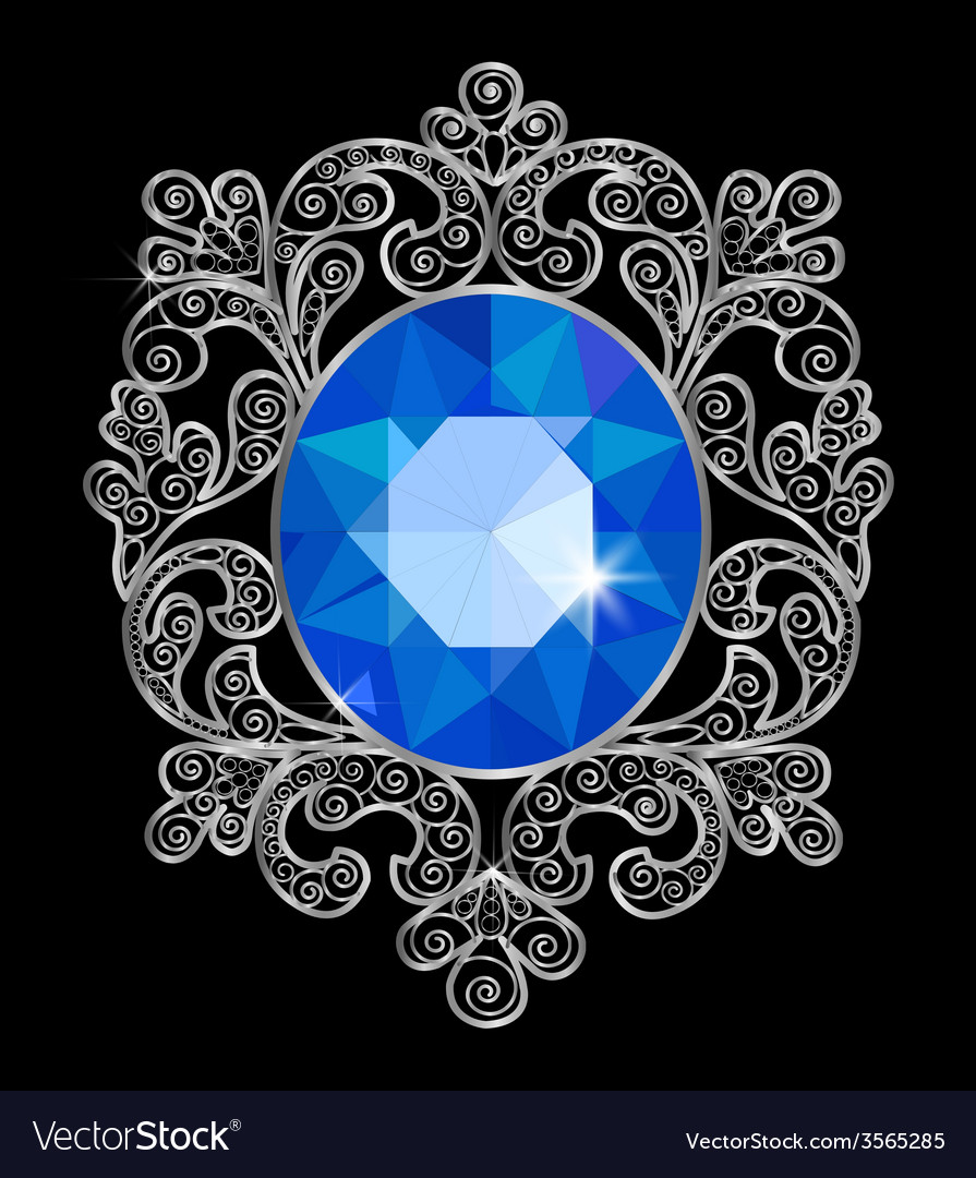 Brooch Royalty Free Vector Image - VectorStock