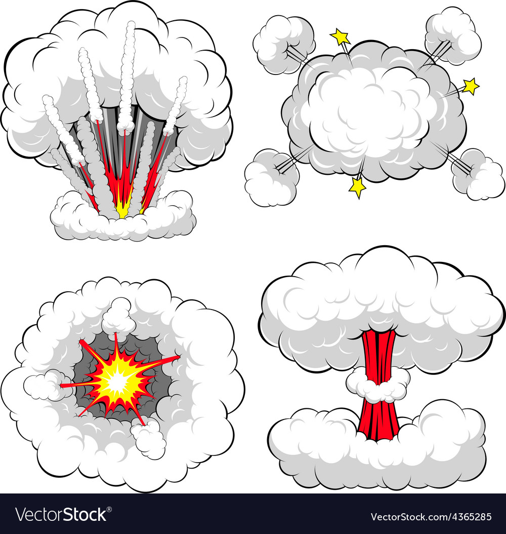 Comic explosion Royalty Free Vector Image - VectorStock