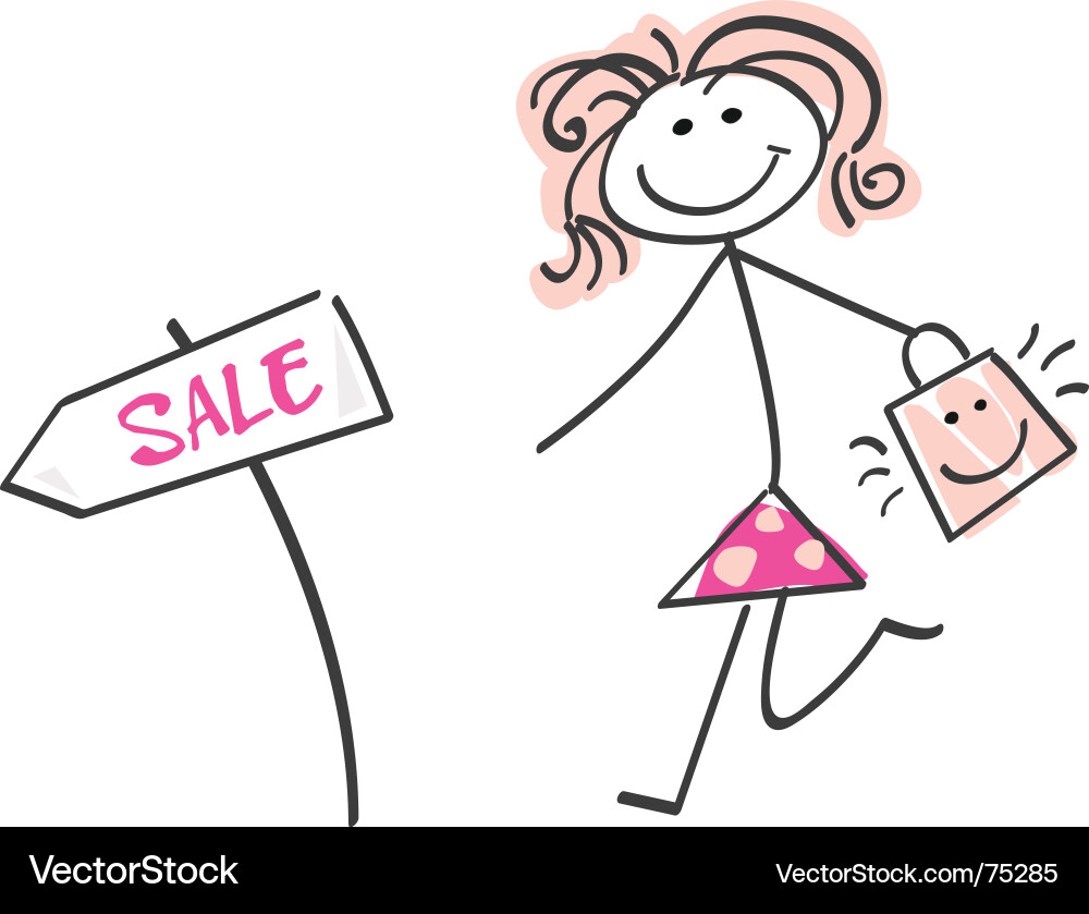 Doodle sale girl Royalty Free Vector Image - VectorStock