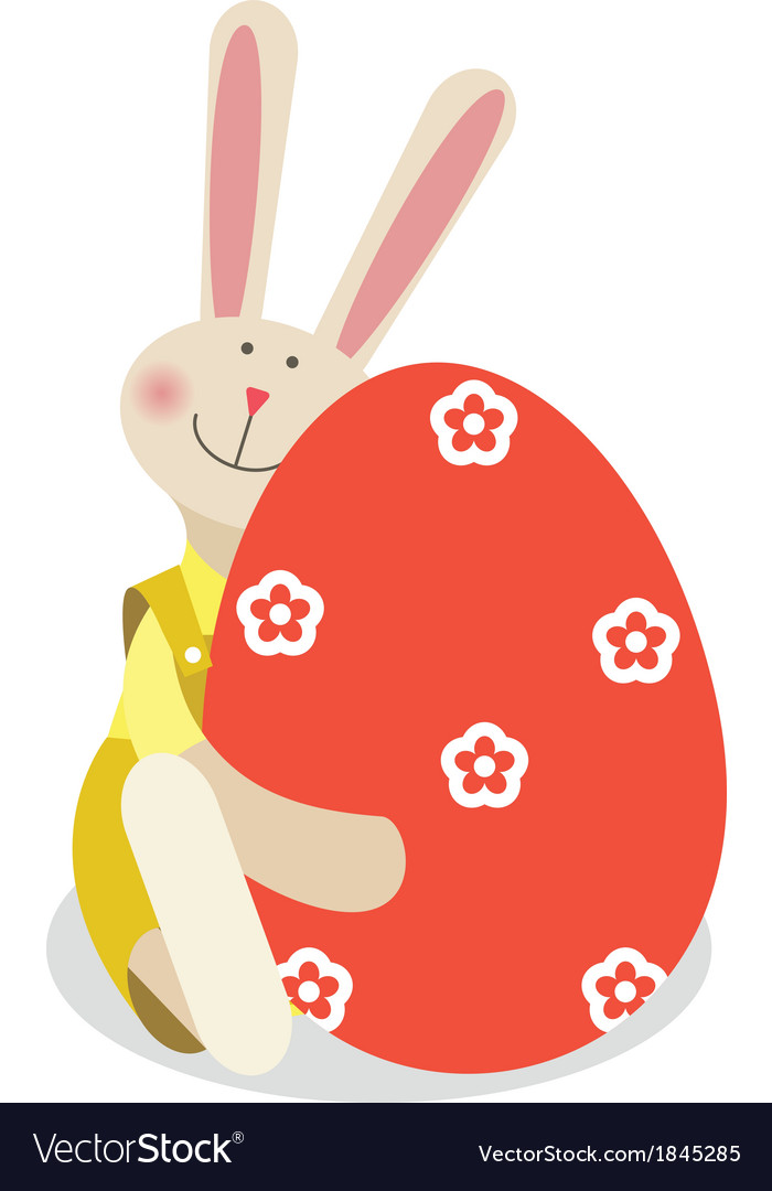 Easter rabbit Royalty Free Vector Image - VectorStock