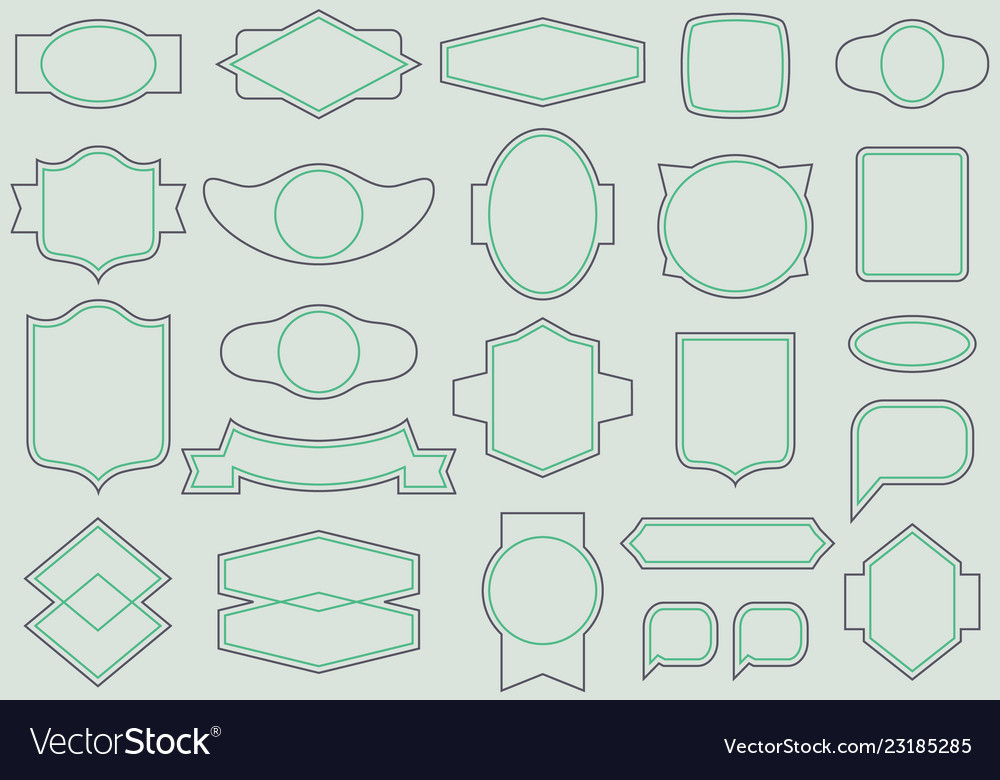 Labels and frames seamless pattern Royalty Free Vector Image