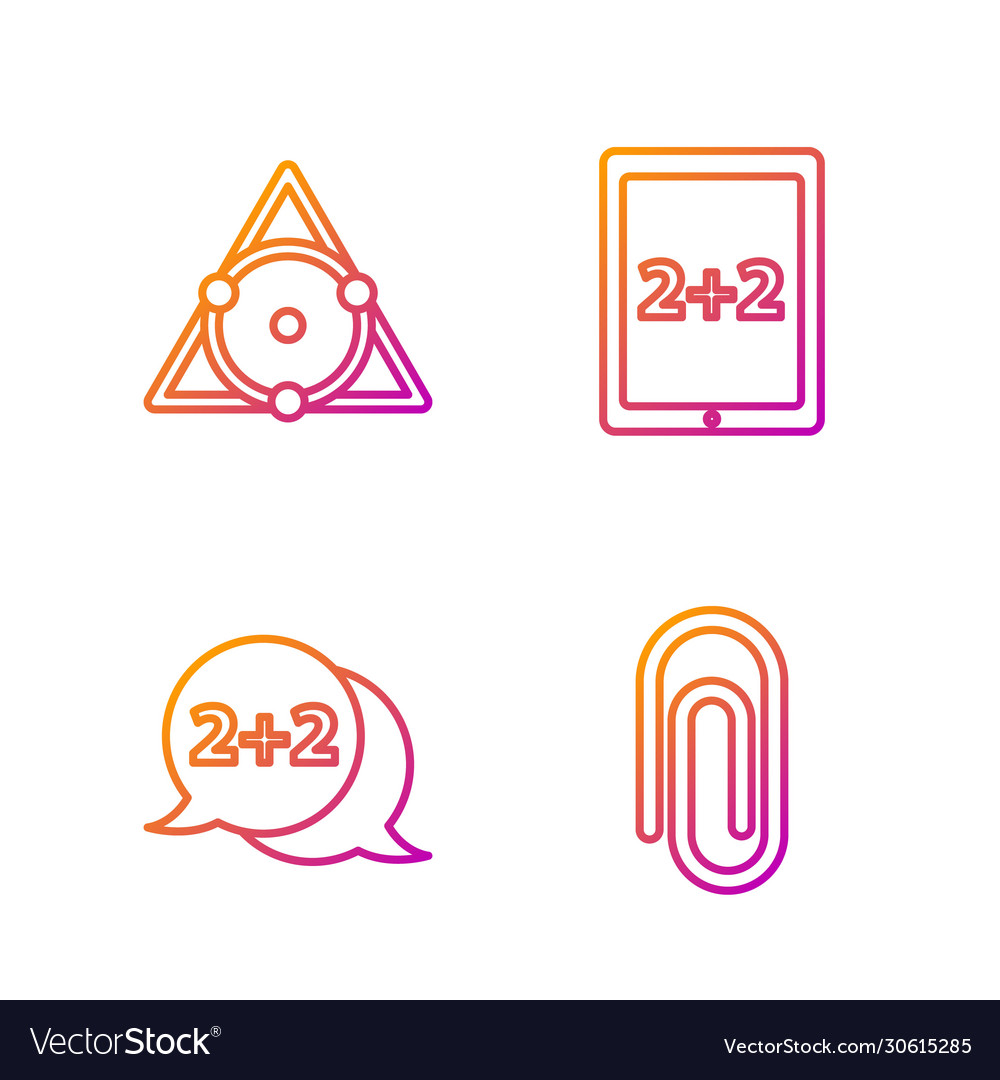 Set line book with word mathematics geometric Vector Image Set line book with word mathematics geometric Vector Image