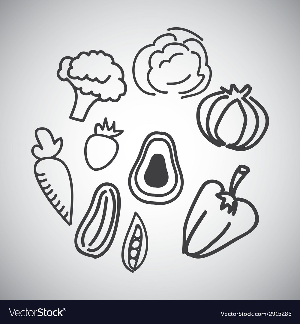 Vegetable Royalty Free Vector Image - VectorStock