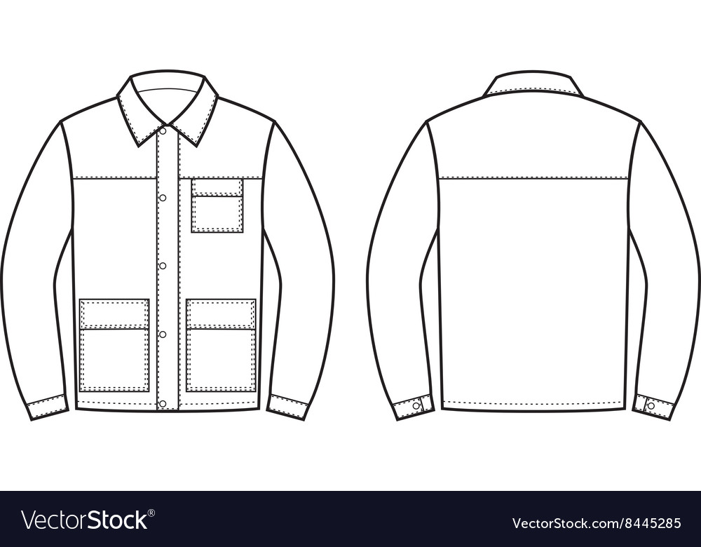 Work jacket Royalty Free Vector Image - VectorStock