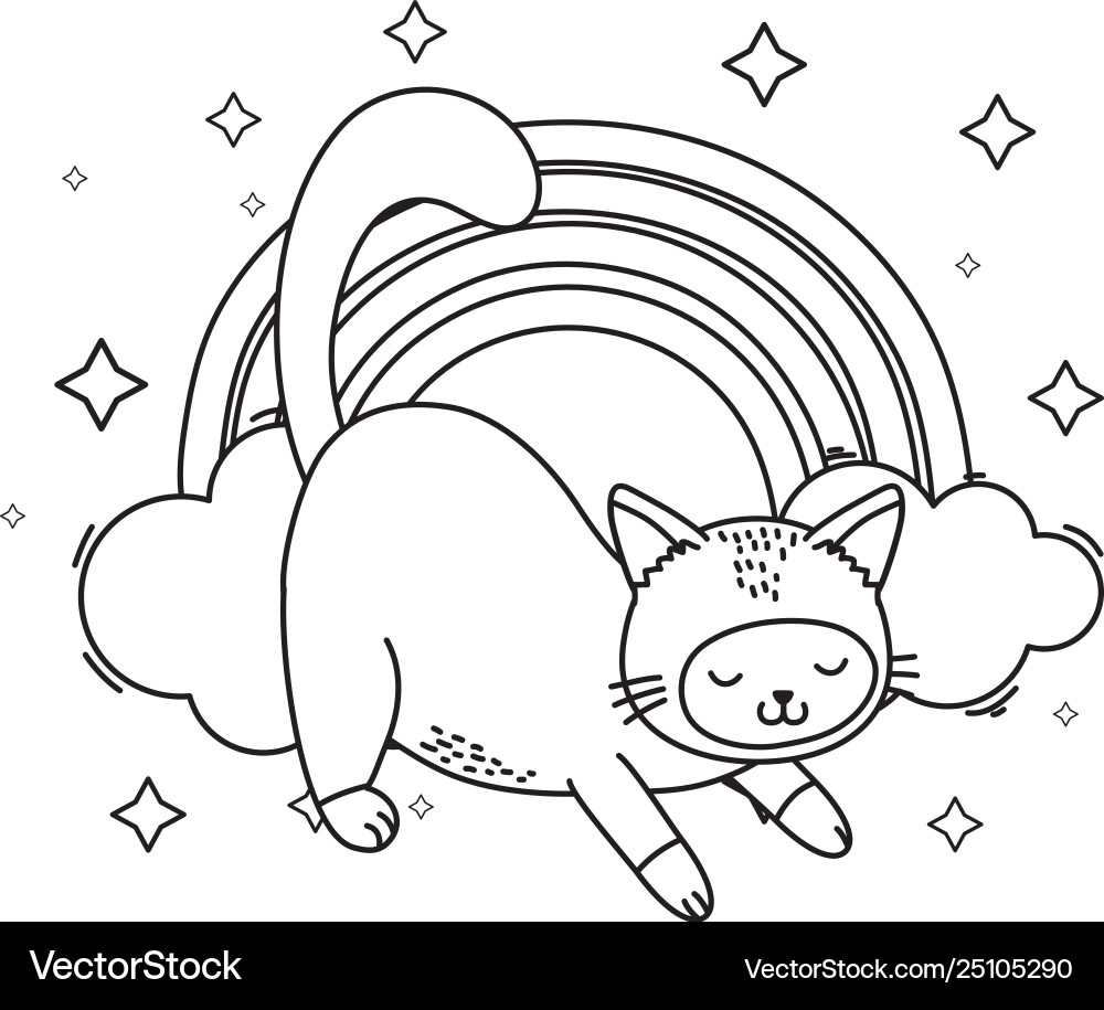 Cute pet animal cartoon Royalty Free Vector Image