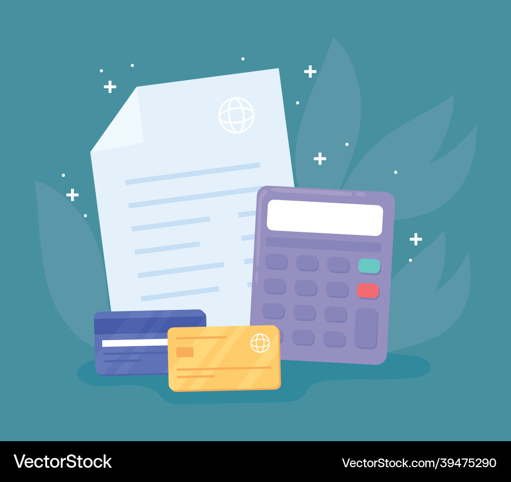 Payment bank cards Royalty Free Vector Image - VectorStock