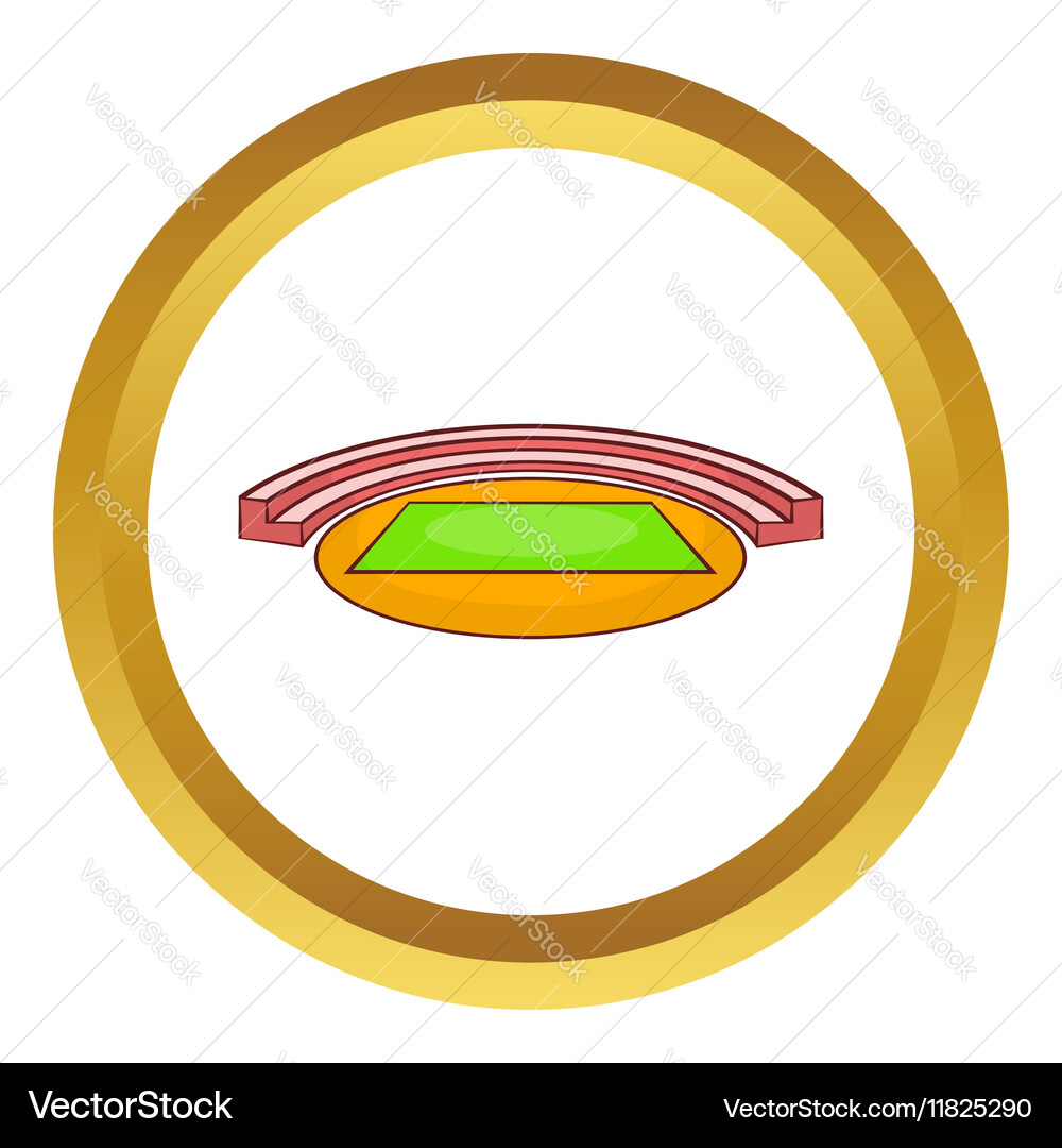 Small sports stadium icon Royalty Free Vector Image