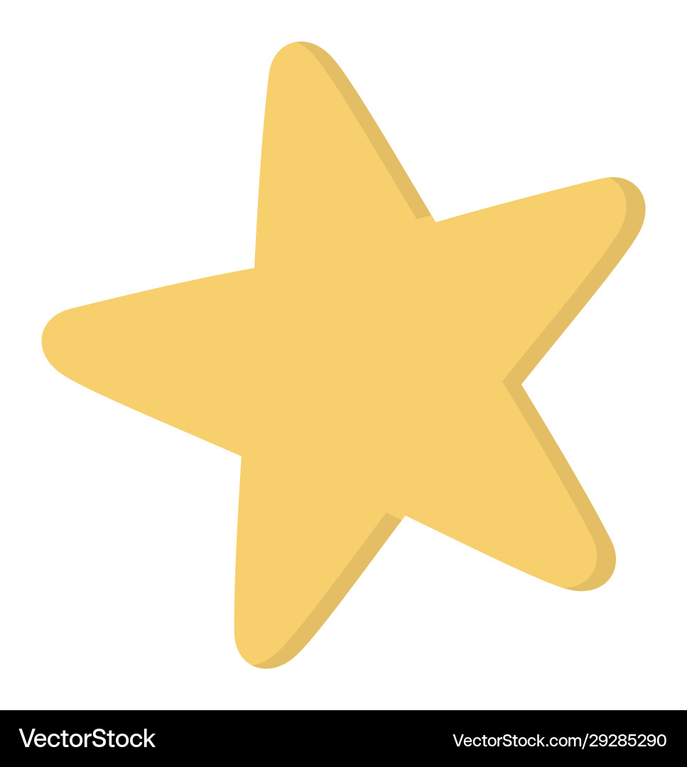 Star decoration glowing ornament icon Royalty Free Vector