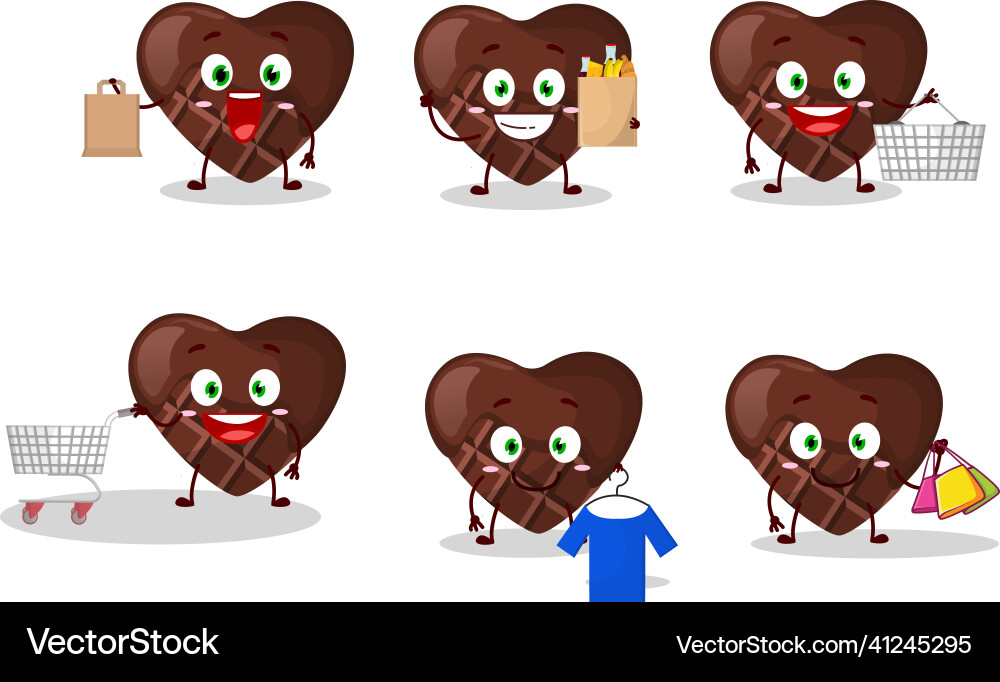 A rich chocolate love mascot design style going Vector Image