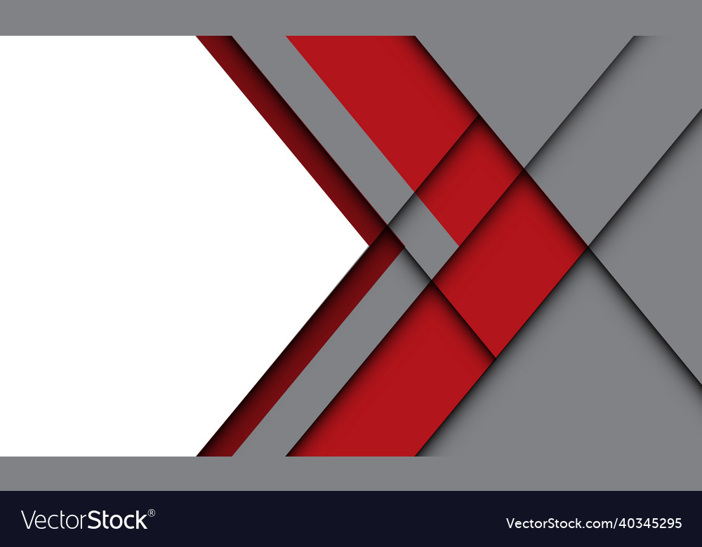 Abstract grey red arrow direction geometric Vector Image Abstract grey red arrow direction geometric Vector Image