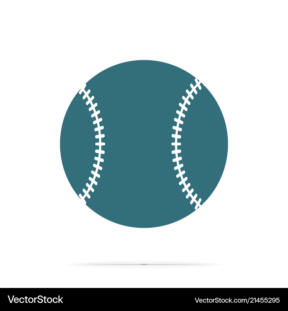 Blue Baseball Ball Logo