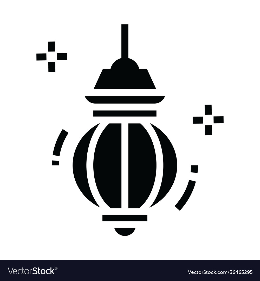 Decorative lantern Royalty Free Vector Image - VectorStock