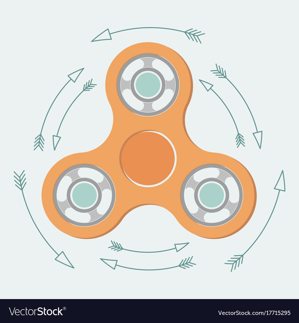 Fidget spinner Royalty Free Vector Image - VectorStock