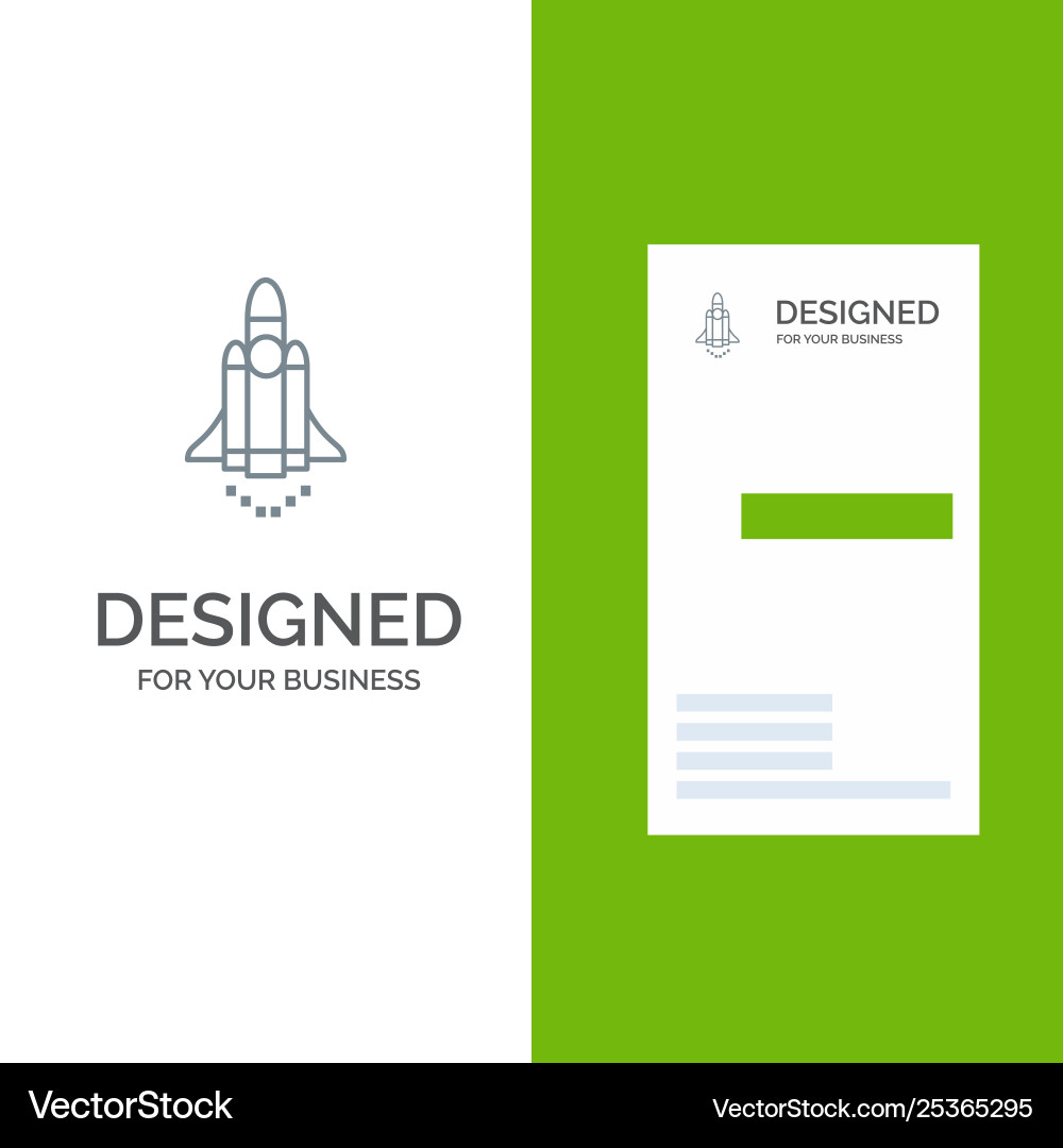 Launch launching marketing promote grey logo Vector Image